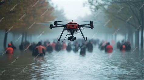 Autonomous Flying Aicontrolled Emergency Rescue Drones Saving People