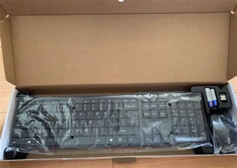 AOC KM WIRELESS KB MOUSE COMBO Computers Tech Parts Accessories Computer Keyboard On