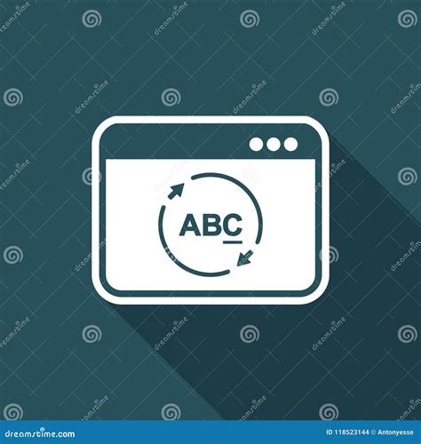 Refresh Text Window Icon Stock Vector Illustration Of Shoot 118523144