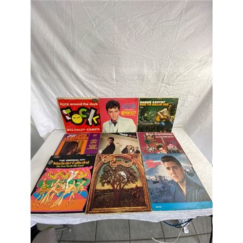 9 Lps Featuring Bobbie Gentry Elvis Taco Louis Armstrong Sunrise Estate Services Ltd