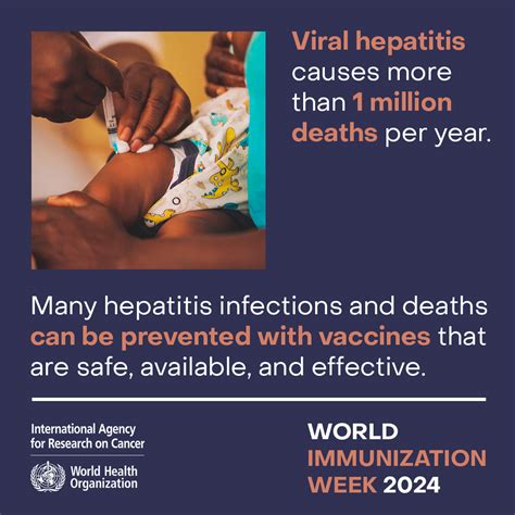 World Immunization Week 2024 Vaccination Against Hpv And Hepatitis Viruses Iarc