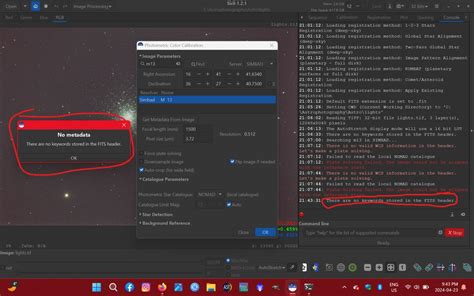 Sirils Photometric Color Calibration Isnt Plate Solving And Not Sure Why Need Help Please