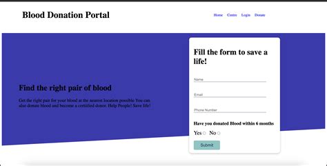 GitHub BRAVO23111 Blood Portal Html Css Javascript Project