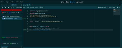 Getting Started With GDScript Tests GdUnit