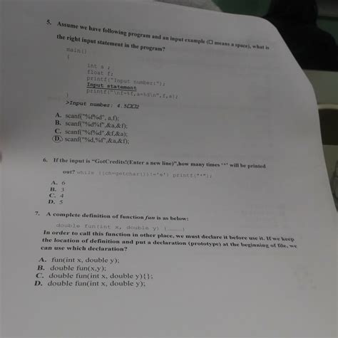 Solved Assume We Have Following Program And An Input Chegg Com