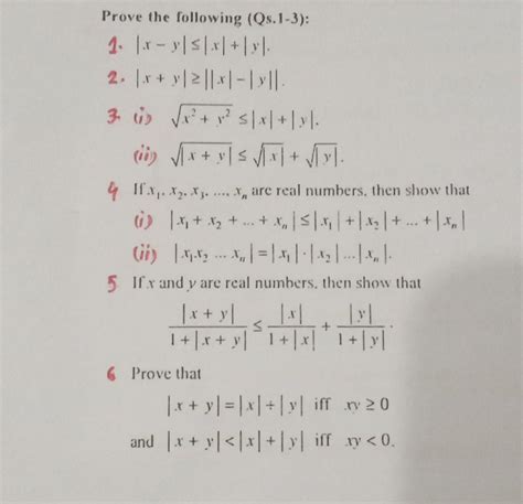 Solved Prove The Following Qs Xyx Y Chegg Com