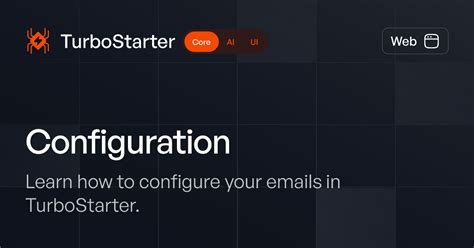 Configuration Emails Web Turbostarter