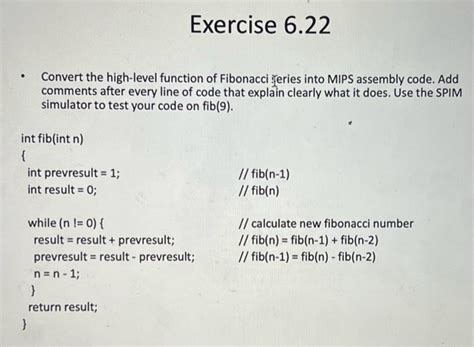 solved convert the high level function of fibonacci teries