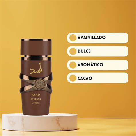 Asad Bourbon 100ml Perfume Masculino Gourmet Con Notas De Pimienta Cacao Y Vainilla Bourbon