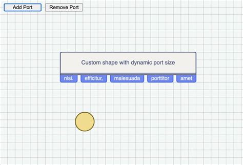 absolute port layout and dynamic port sizes demo applications and examples