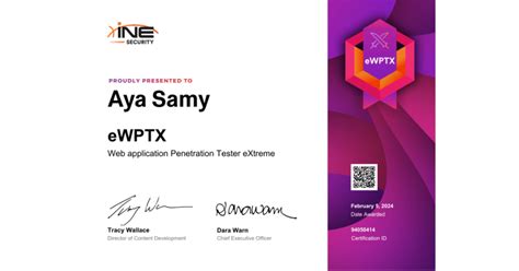 Aya Samy On Linkedin Web Application Penetration Tester Extreme • Aya Samy • Ine Expert It
