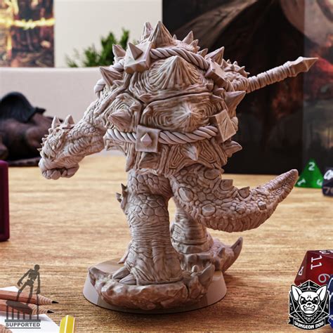 3d Printable Tortle Barbarian Bundle Tortle Folk Turtle Huimanoid By