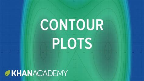 Contour Plots Multivariable Calculus Khan Academy