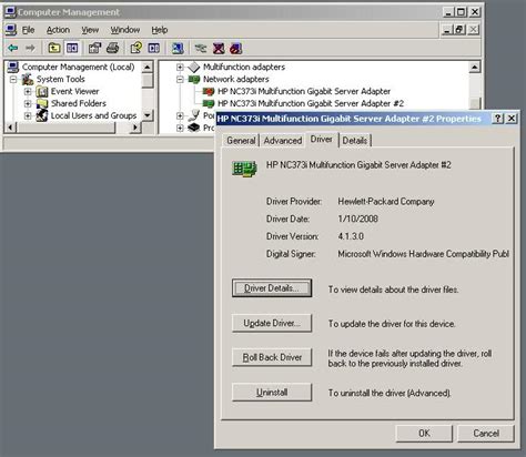 Nic Firmware Version On My Dl380 G5 Server Fault