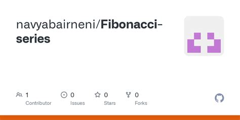 GitHub Navyabairneni Fibonacci Series