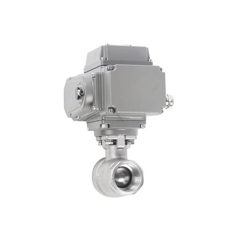 Electric Ball Valve Screwed Valve Explosion Proof With Display