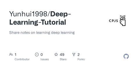 GitHub Yunhui Deep Learning Tutorial Share Notes On Learning Deep Learning