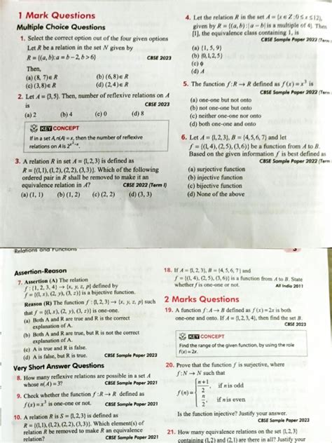relation and functions pdf