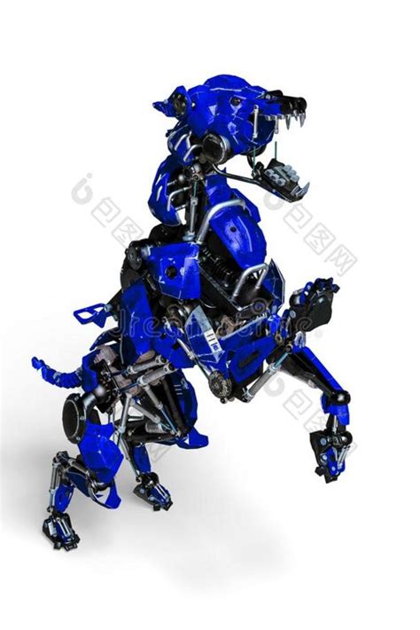 警卫狗机器人安全体系指已提到的人蓝色一图片 包图网企业站