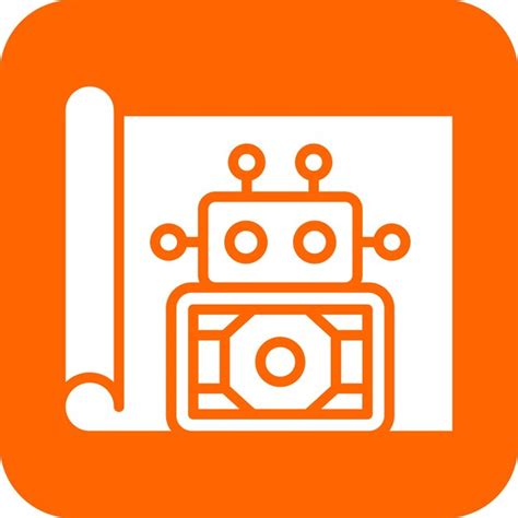 premium vector vector design robot blueprint icon style