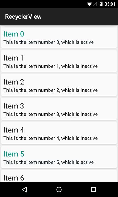 recyclerview basics