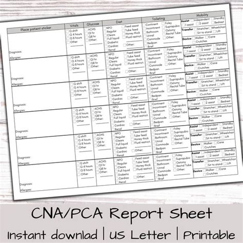 Cna Shower Sheets Etsy