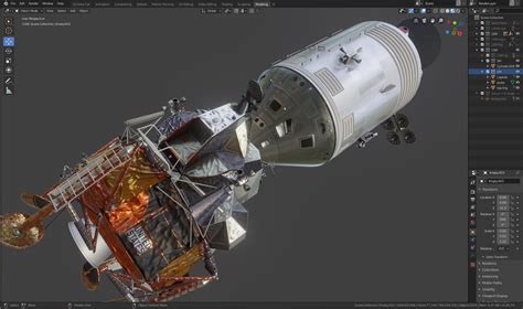 Apollo 11 Lunar Module And Command Service Module Works In Progress Blender Artists Community