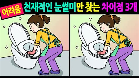 틀린그림찾기 👀천재적인 눈썰미만 찾는 차이점 3가지‼️ 당신의 집중력을 보여주세요ㅣ치매예방ㅣ인지능력 테스트ㅣ집중력 훈련ㅣ메이플 다른그림찾기틀린그림찾기숨은그림찾기