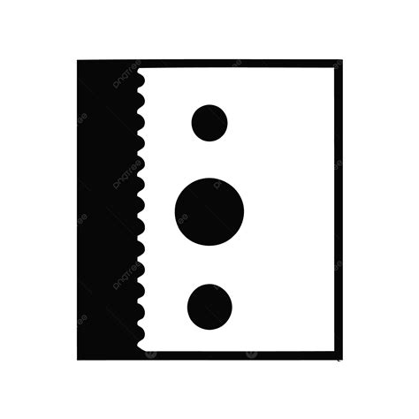 Small Square With Dots On Top Vector A Simplistic Black Icon Of
