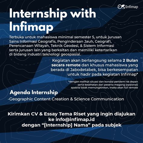 Infimap On Linkedin Pendaftaran Magang Ini Sudah Ditutup