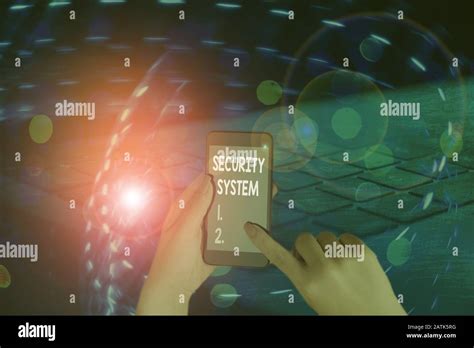 Word Writing Text Security System Business Photo Showcasing System Designed To Detect Intrusion