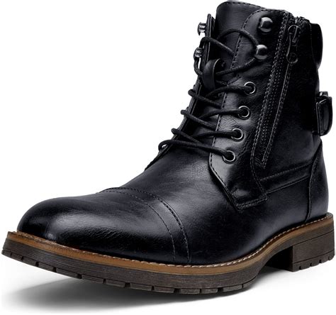 Vostey Mens Boots Black Boots For Men Casual Boots