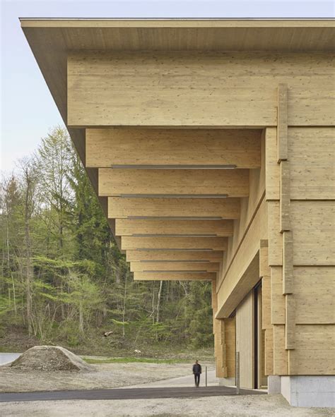 Interlocking Timber Planks Form Workshop Andelfingen By Rossetti Wyss