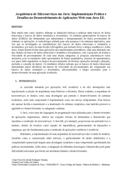 arquitetura de microserviços em java implementação prática e desafios