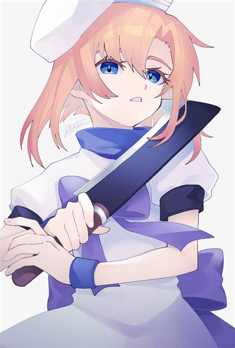 Momotarekawa Ryuuguu Rena Higurashi No Naku Koro Ni 1girl Blue Eyes