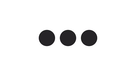 three dots swapping places black and white loading animation ellipsis