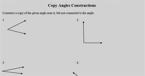mr matt s math classes assignment copy angles construction