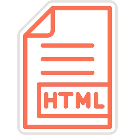 premium vector html vector icon design illustration