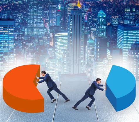 Business Analytics Concept With Pie Chart Stock Image Image Of