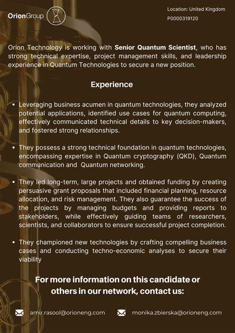 Amir Rasool On Linkedin Quantum Quantumcareer Quantumcomputing