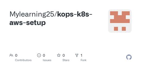 GitHub Mylearning Kops K S Aws Setup