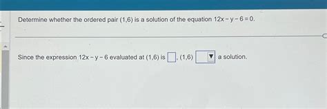 Solved Determine Whether The Ordered Pair Is A Chegg