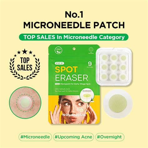 Korikart Nolahour Spot Eraser Green Microneedle Acne Patch Pimple 9