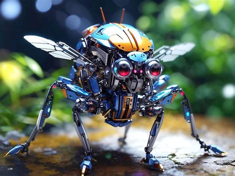 premium ai image a beautiful illustration weird core bug robot