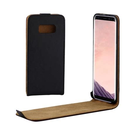 갤럭시 S8 수직 플립 가죽 보호용 뒷면 커버 케이스