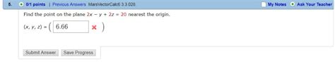solved 11 0 1 points previous answers marsvectorcalc6