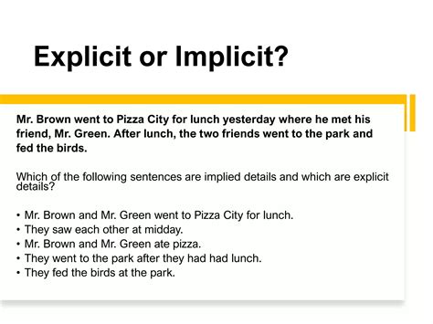 implicit and explicit information ppt