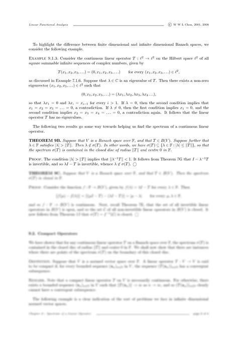 Solution Spectrum Of A Linear Operator Ch 9 Linear Functional Analysis