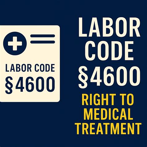 Labor Code §4600 Right To Medical Treatment Workers Comp