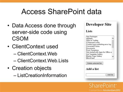 Access Share Point 2013 Data With Provider Hosted Apps Ppt